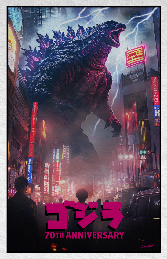 Godzilla: Neon Lights I – : : The Bat Comes Out Tonight - Jed Thomas